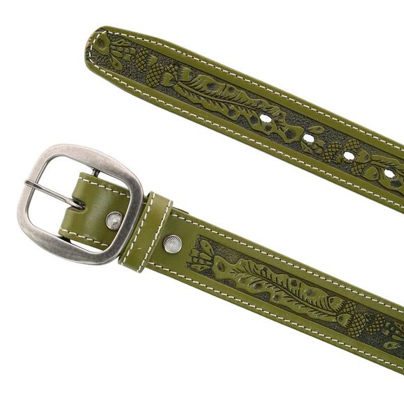 CTM | Accessories | Ctm Leather Western Embossed Belt With Removable ...